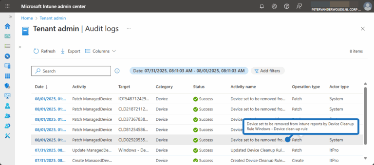 All about Microsoft Intune | Using device clean-up rules in Microsoft ...