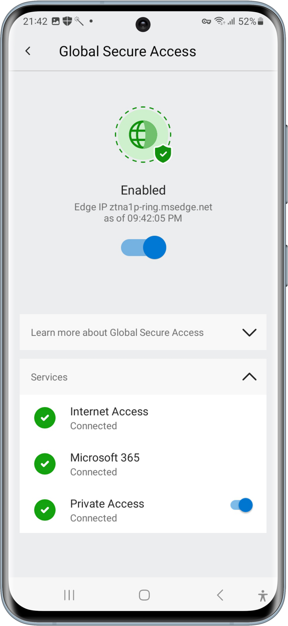 All about Microsoft Intune | Getting started with the Global Secure Access client for Android